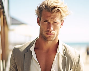 One-off AI Romance Novel Model: Cover Model, Male Model Photography ...