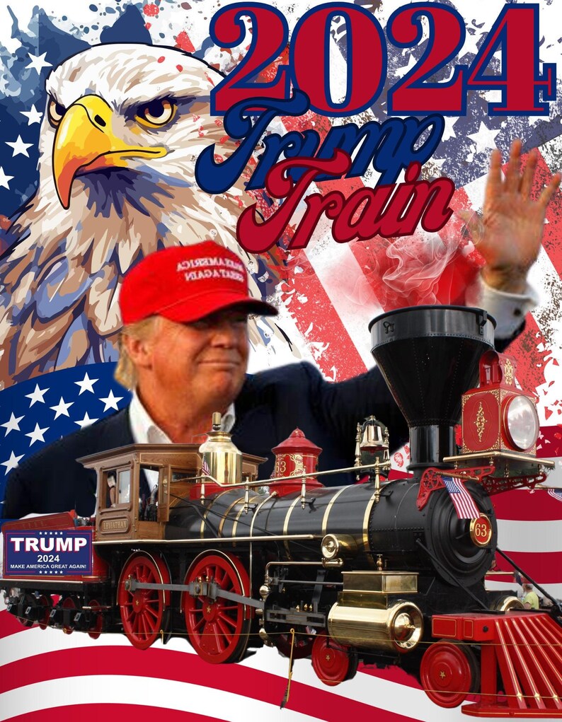 Donald Trump PNG, Trump Train PNG Digital Download, Trump High Quality ...