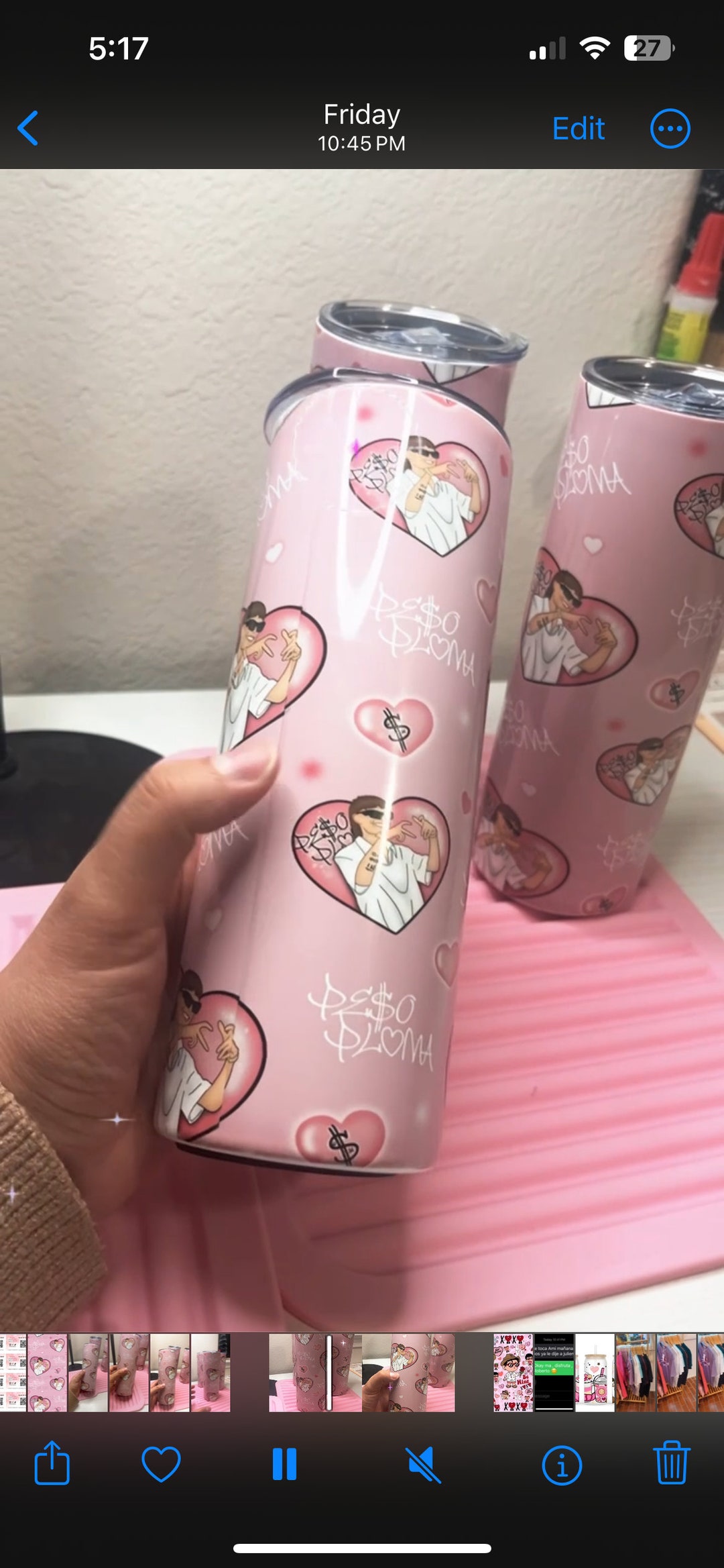 Peso Pluma Pink Tumbler | 20 Oz - Etsy