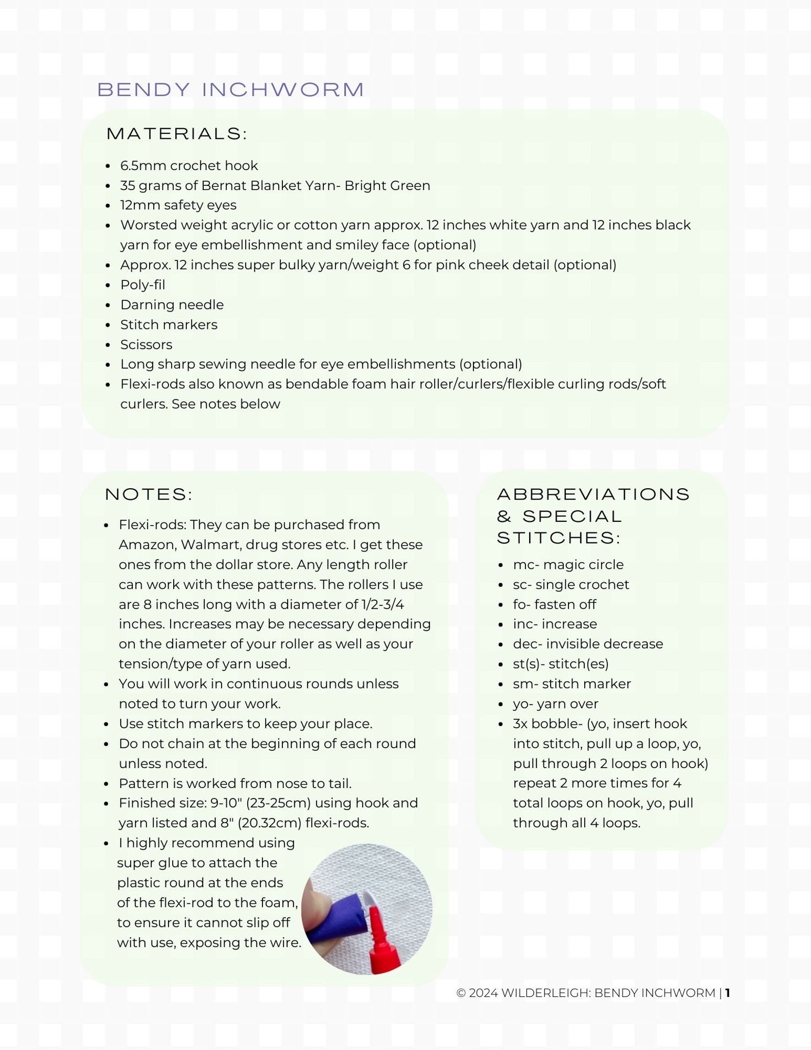 Bendy Inchworm Crochet Pattern Pdf - Etsy
