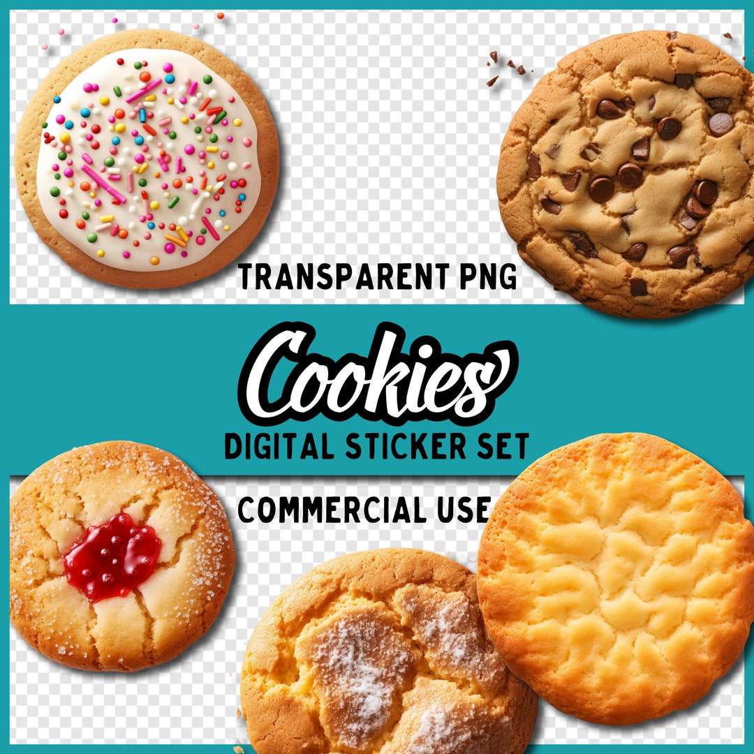 Cookie Clip Art, 12 Photorealistic and Transparent PNG Files ...