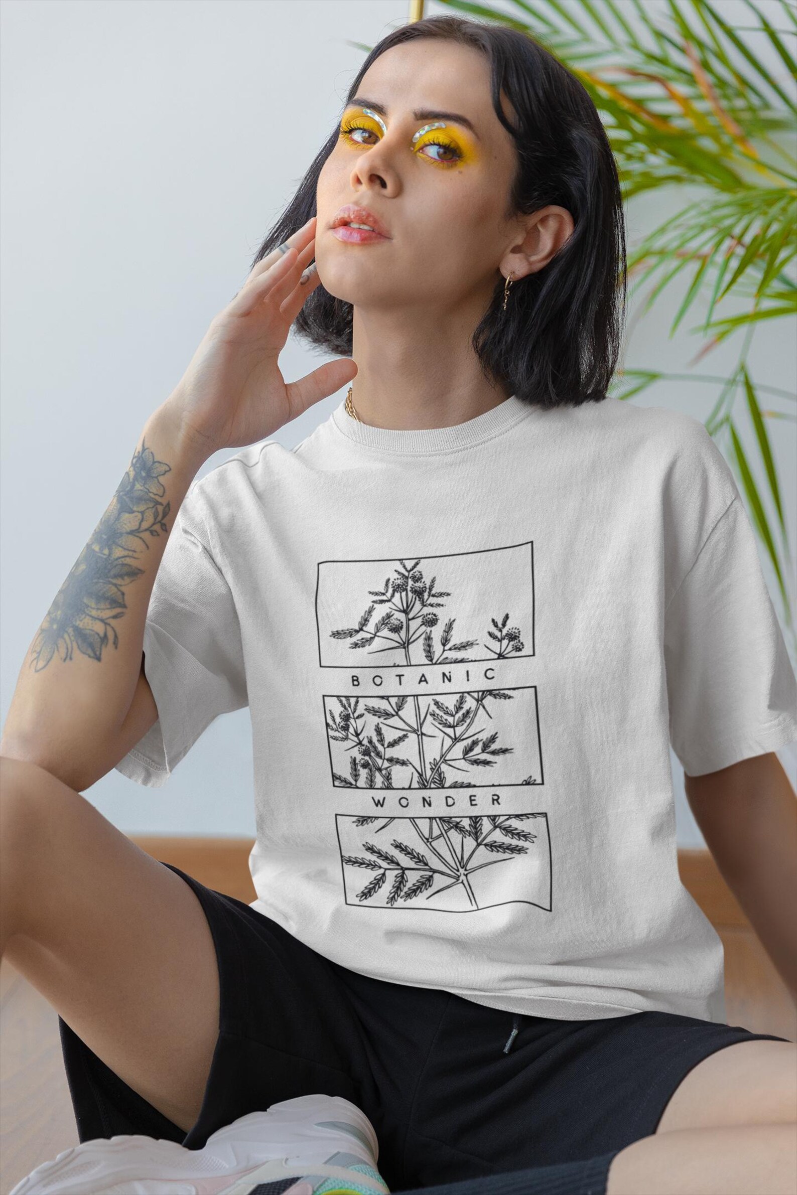 Botanical T-shirt, Nature Inspired Tee for Men & Women, Minimalist ...