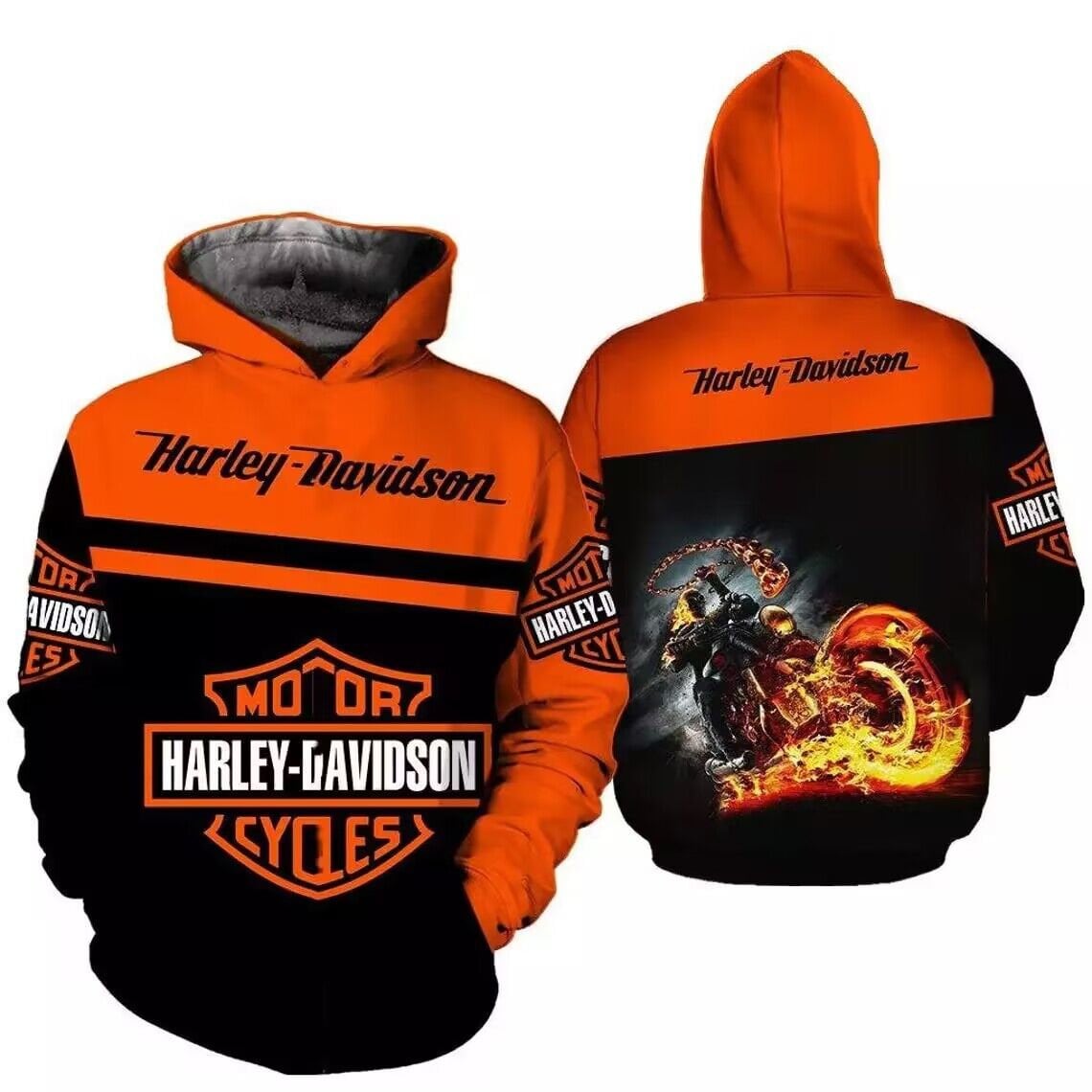 Motorcycle Hoodie Hooded Custom Gift Hoodie - Etsy