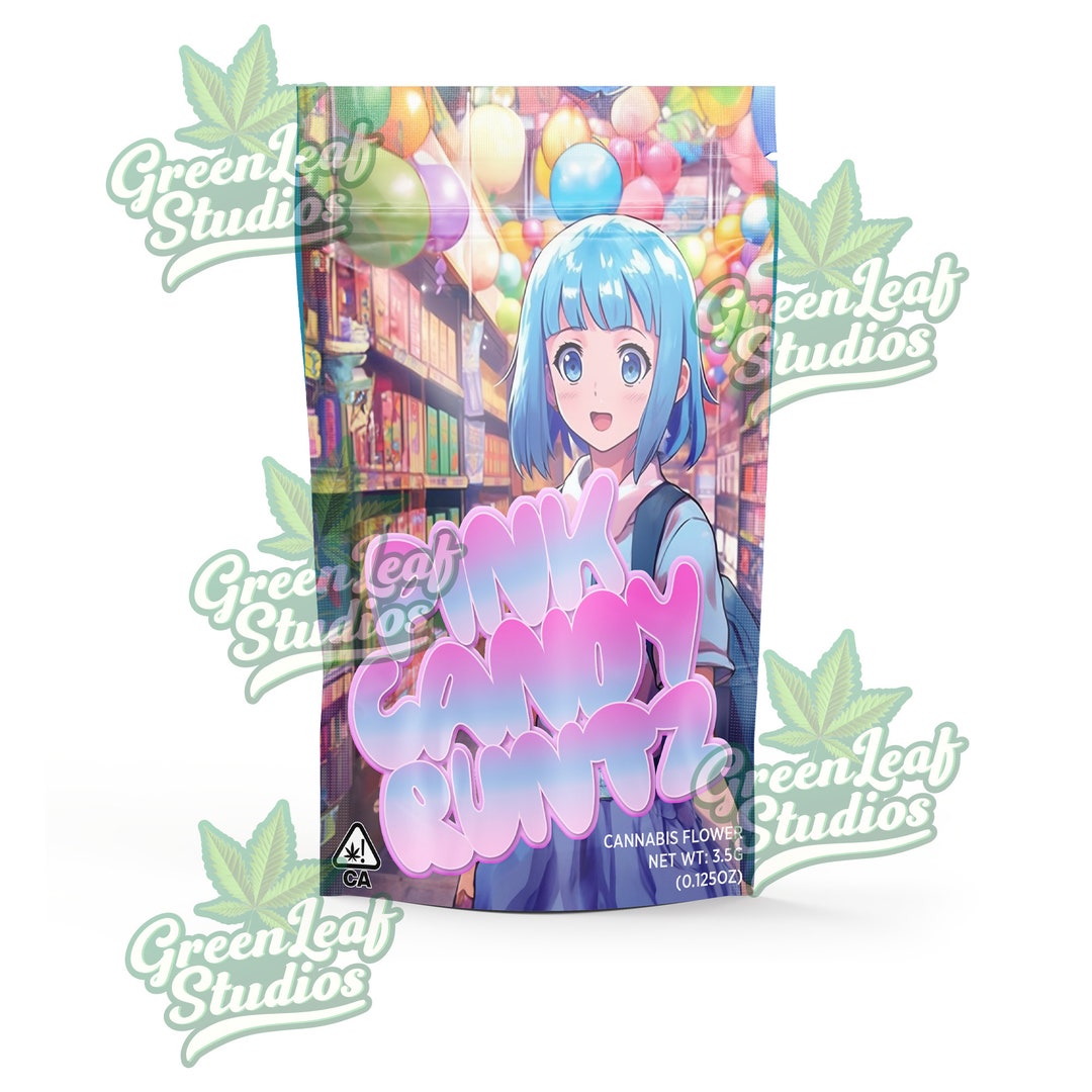 Mylar Bag Design Pink Candy Runtz - Etsy