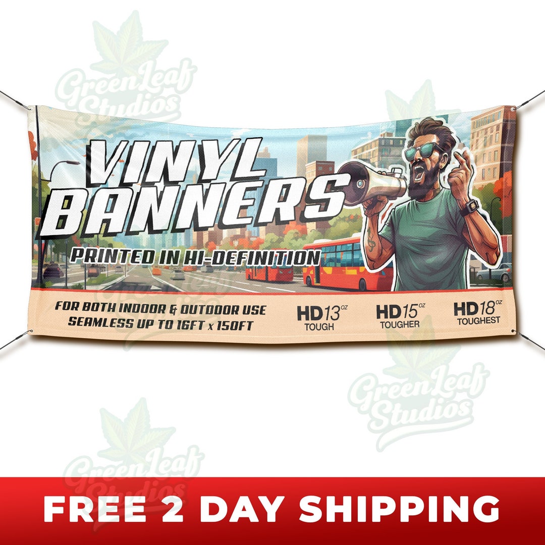 CUSTOM VINYL BANNERS Local Business Banner Vinyl Event Banner ...