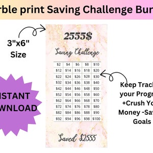 Savings Challenge Printable Savings Challenge Bundle A6 Sized Mini ...
