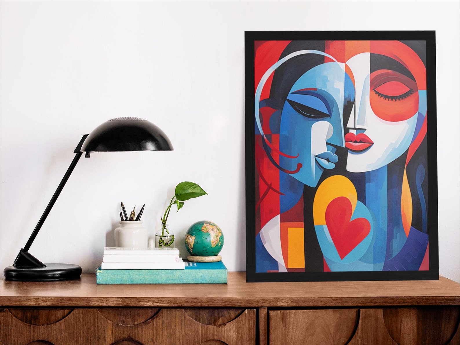 Lovers Intertwined Wall Art Poster - Etsy