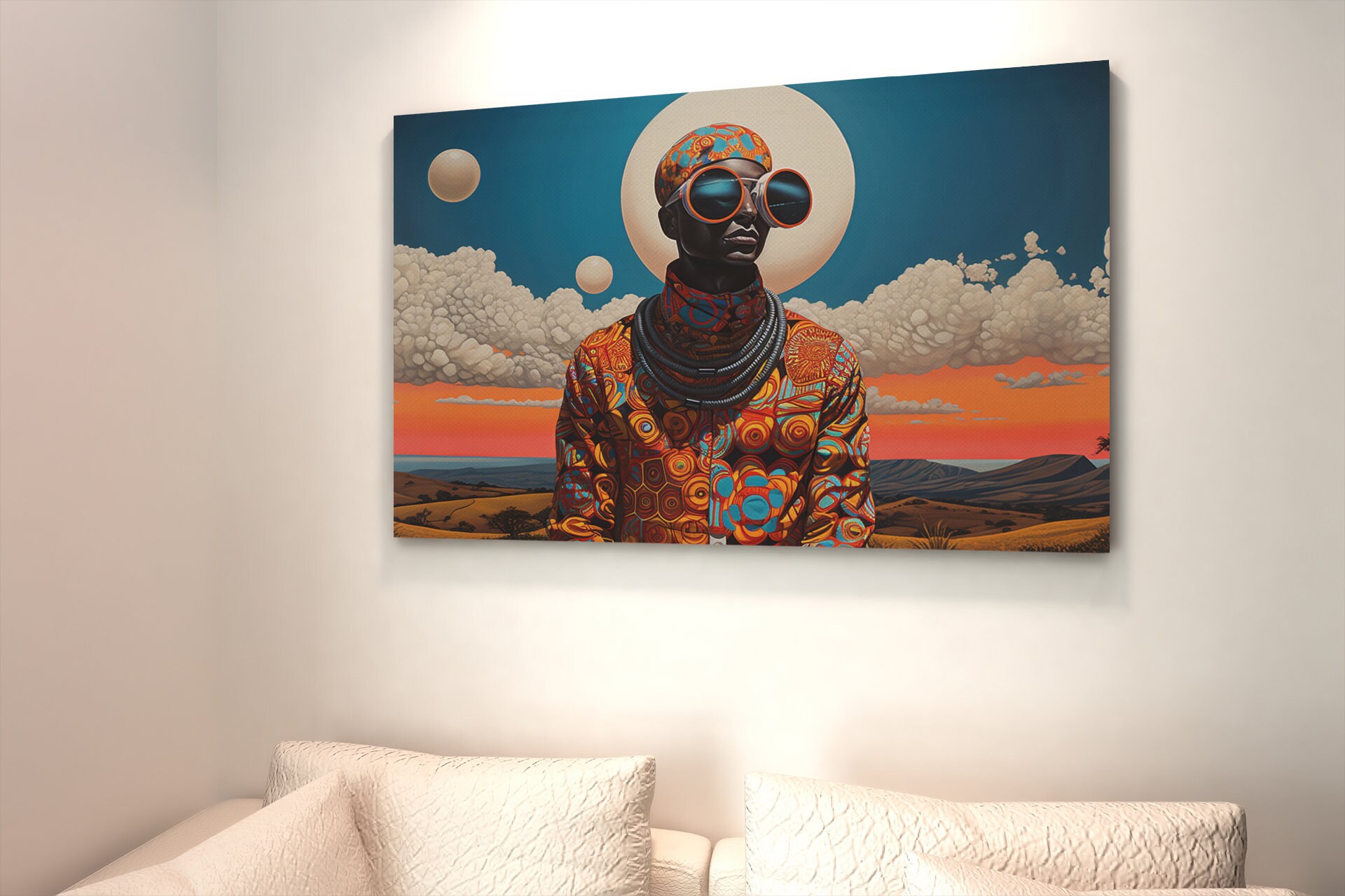 Amaru: the Visionary African Style Wall Art - Etsy