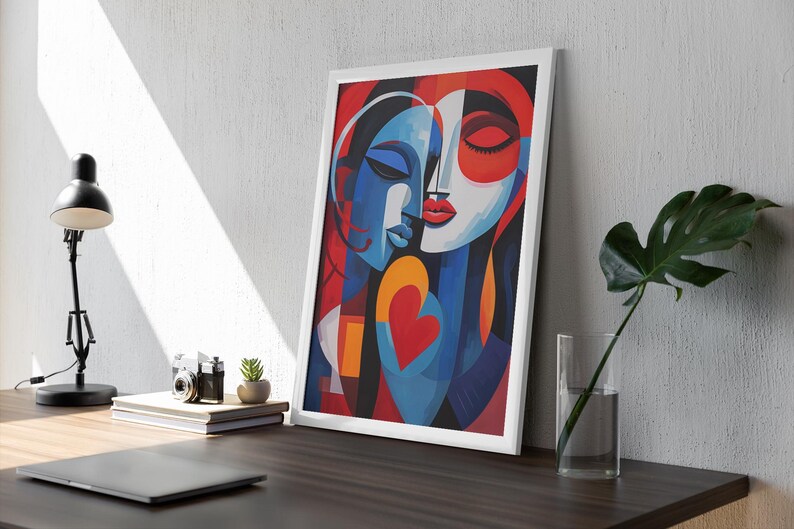 Lovers Intertwined Wall Art Poster - Etsy