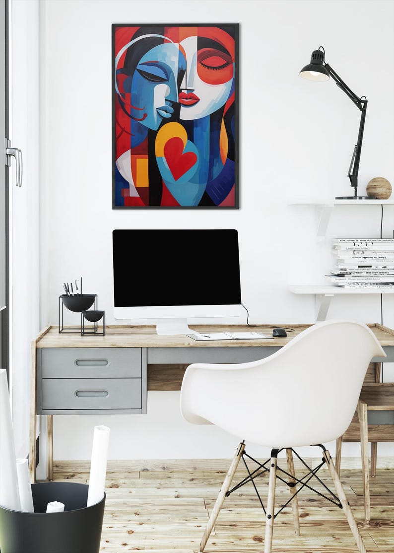 Lovers Intertwined Wall Art Poster - Etsy