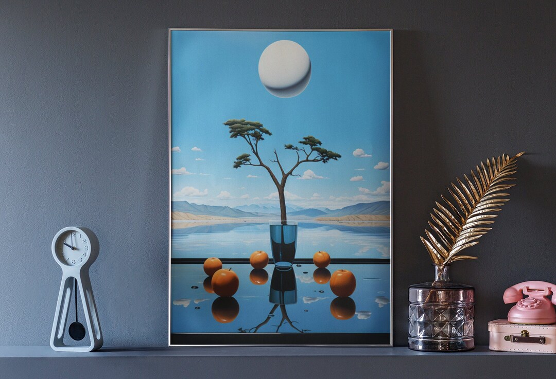 Orange Tree Surrealism Art Print - Etsy