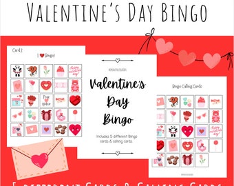 Blank Valentine's Day Bingo Printable for DIY Sticker Bingo Game ...