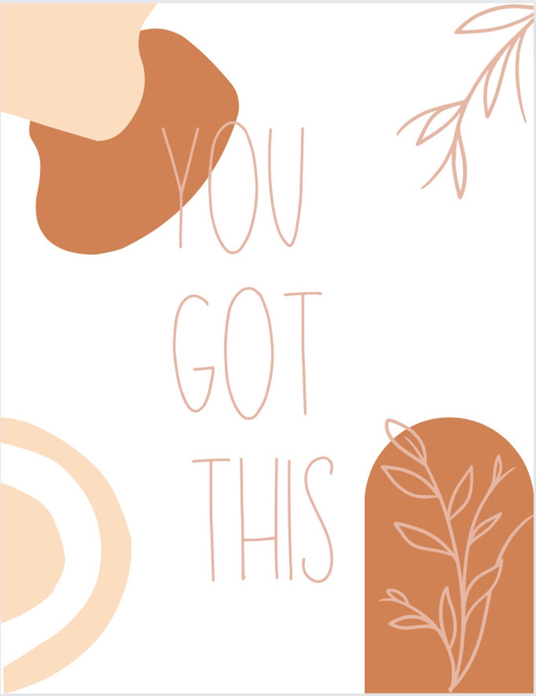 Boho You Got This Poster/sign - Etsy