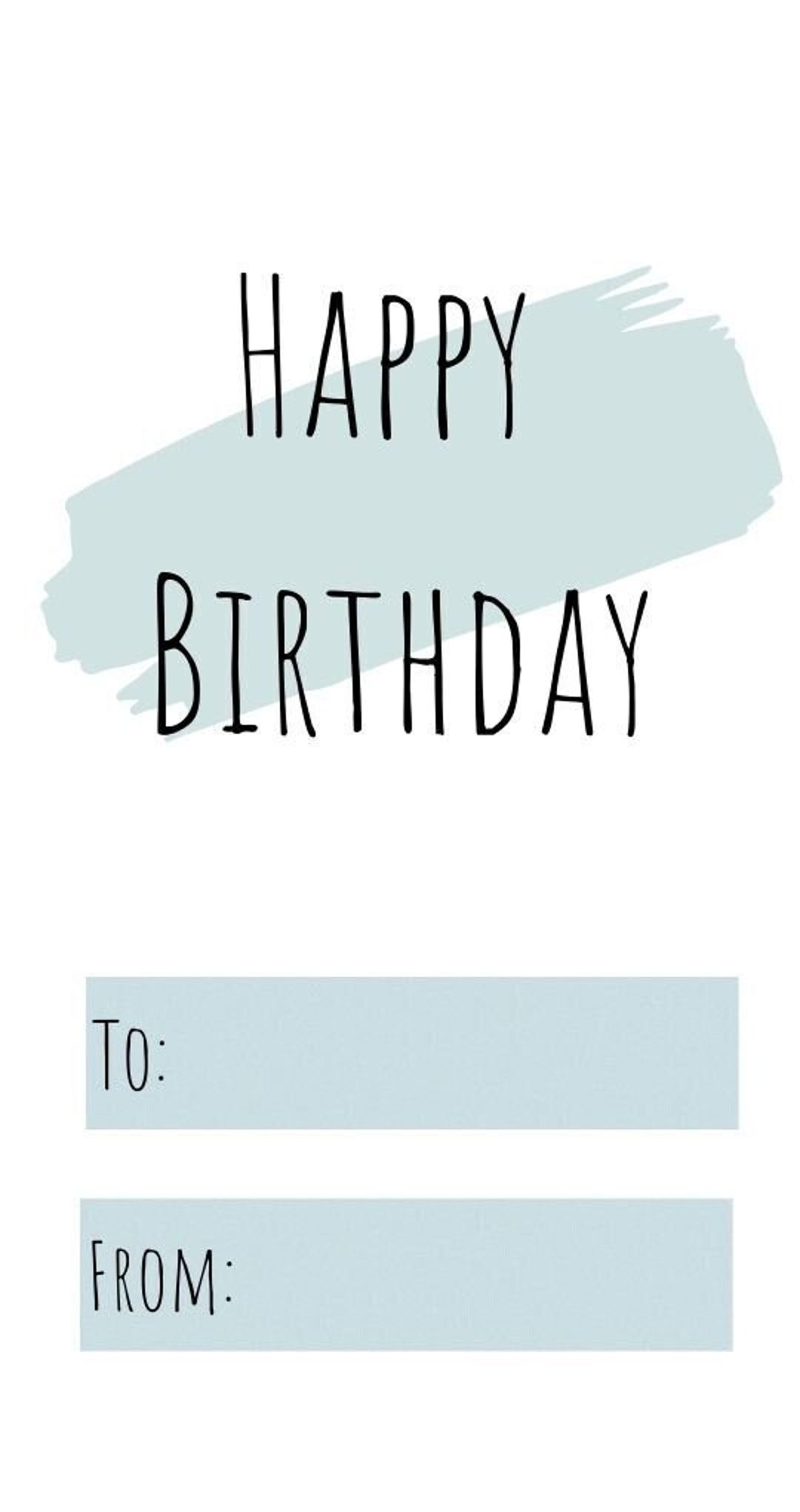 Editable Happy Birthday Tag - Etsy