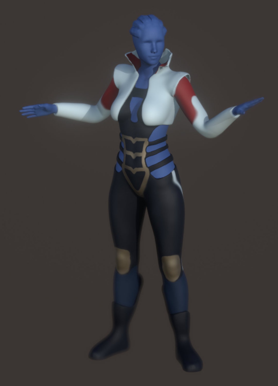 Asari Woman From Mass Effect Figure - Etsy