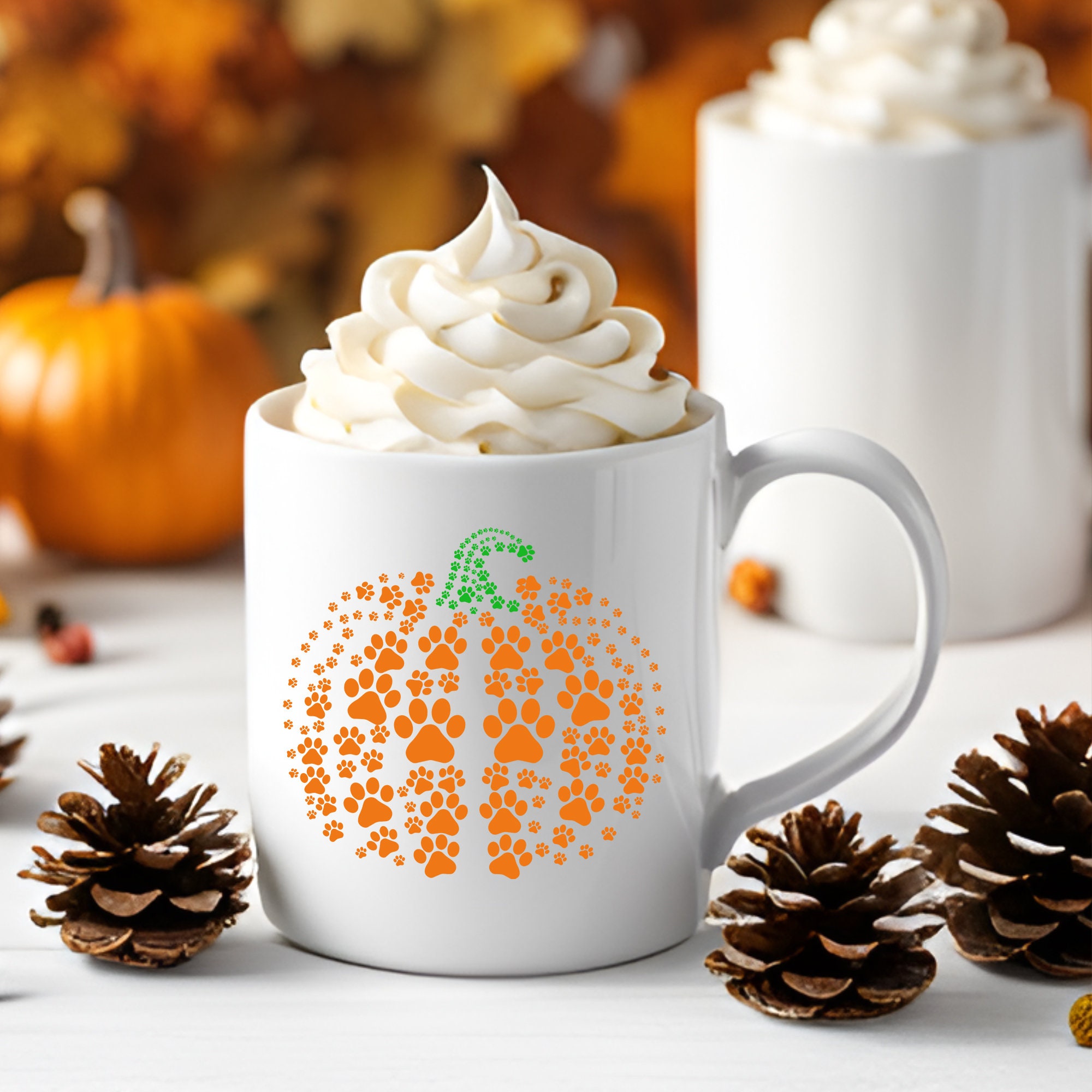 Halloween Pumpkin Mugpumpkin Pattern Mughome Ceramic - Etsy