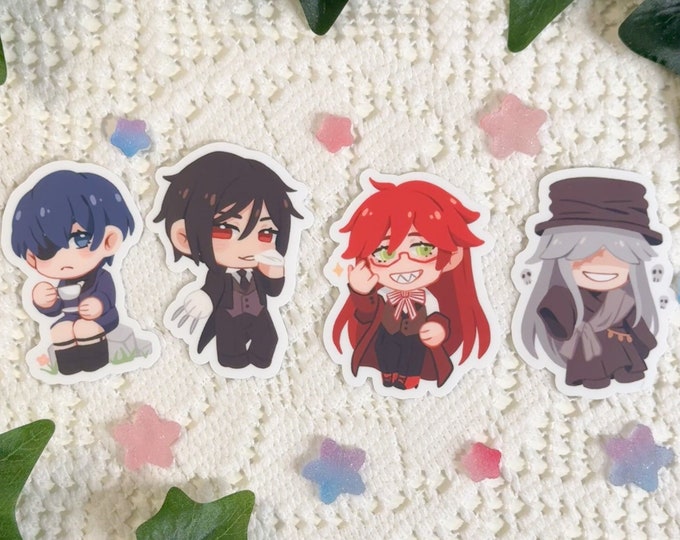 Black Butler Stickers | Kuroshitsuji Ciel, Sebastian, Grell, Undertaker ...