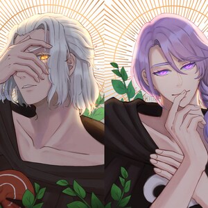 Hades & Hythlodaeus Print FFXIV 5x7 Postcard - Etsy