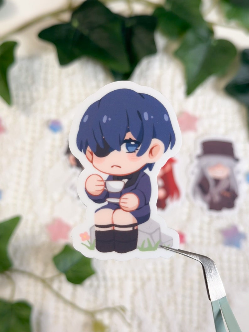 Black Butler Stickers Kuroshitsuji Ciel, Sebastian, Grell, Undertaker ...