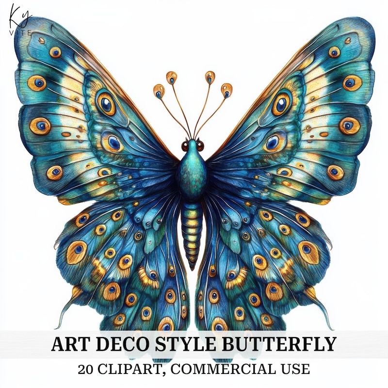 Art Deco Butterfly - Etsy
