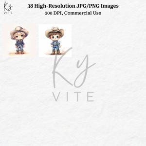 38 Cowboy Clipart, Cartoon Little Cowboy, Cute Cowboys, Printable ...