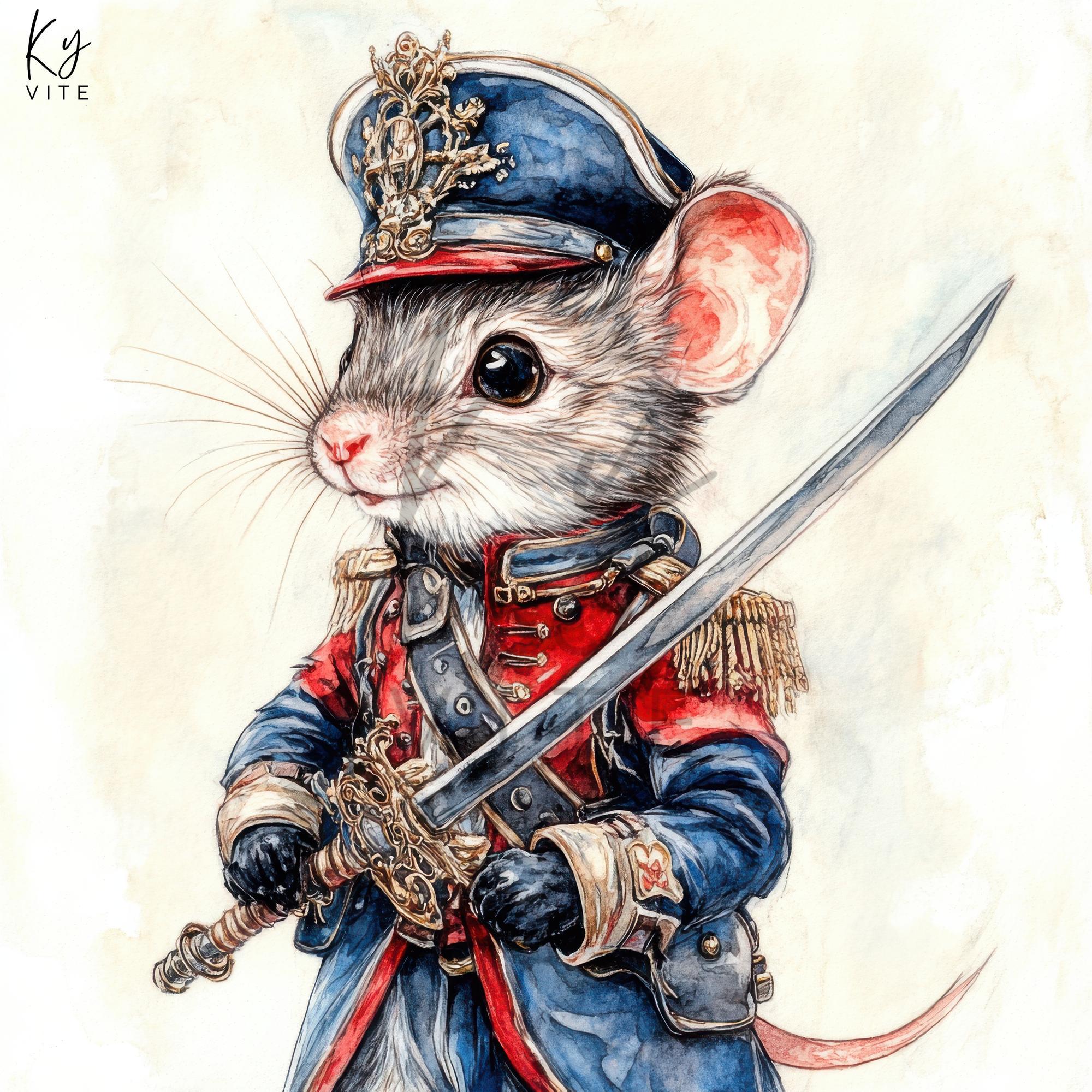 Nutcracker Mouse Clipart: 12 Victorian Watercolor Illustrations ...