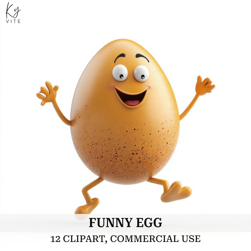 Cartoon Eggs - Etsy UK