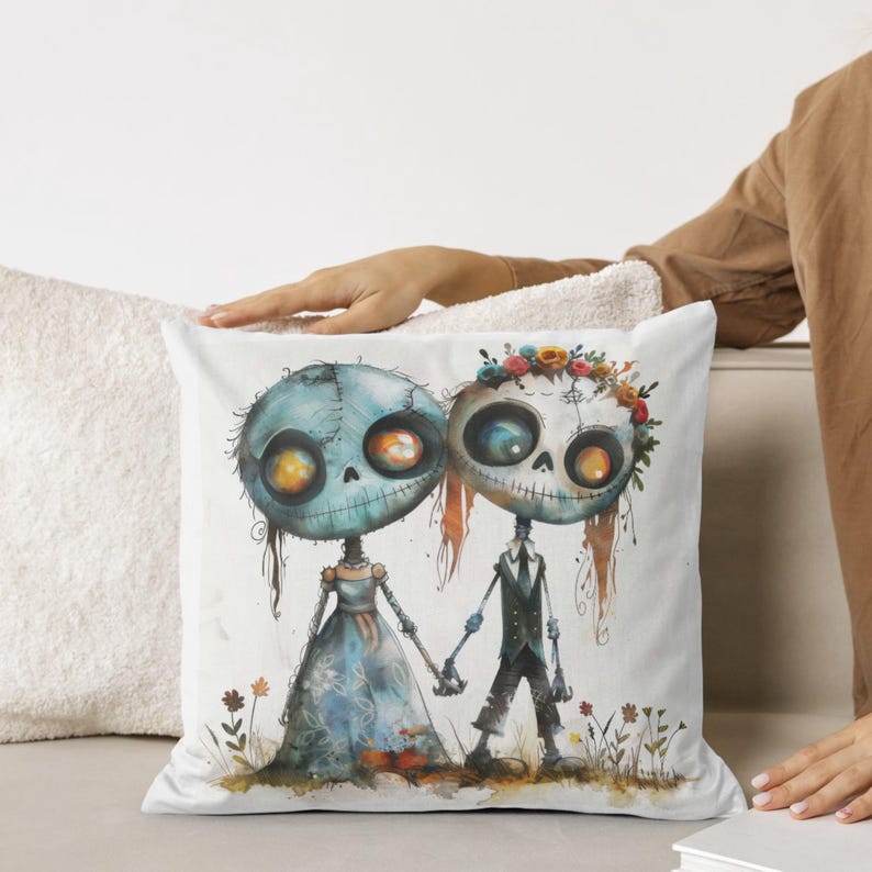 17 Whimsical Borderlands Clipart, Wedding Couple, Printable Watercolor ...