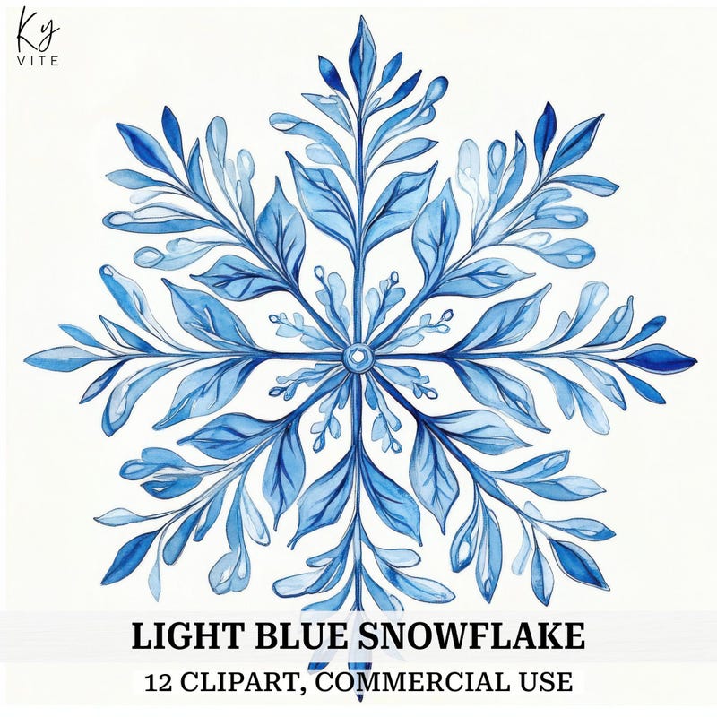 Light Blue Snowflake - Etsy
