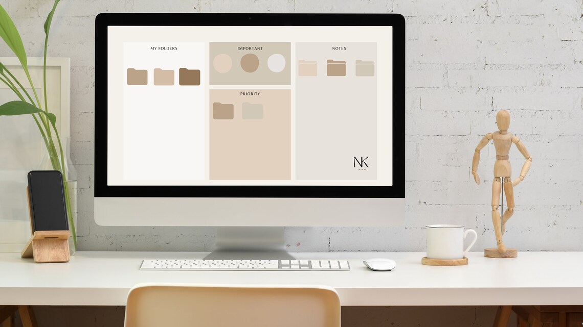 Desktop Organizer & Folder Icon Set - Etsy