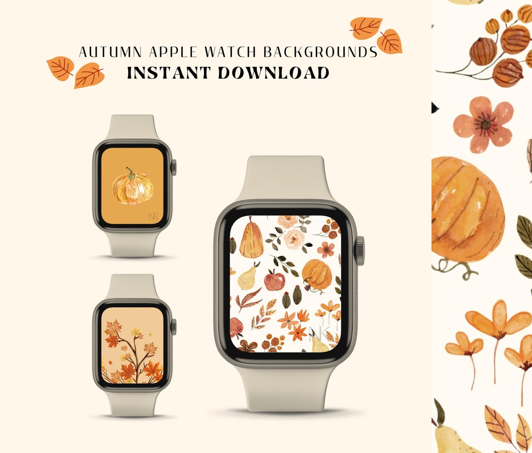 Autumn Apple Watch Backgrounds Instant Download - Etsy