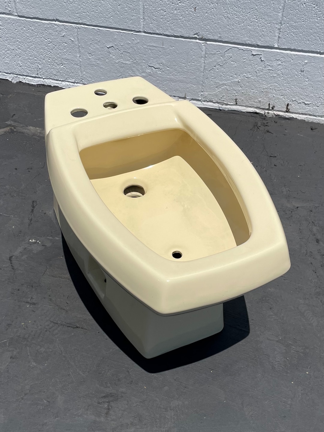Vintage NOS KOHLER Porcelain Bidet Buttercream Yellow DEADSTOCK - Etsy