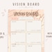 Cute Vision Board Digital Planner, 1 Page Manifestation Planner ...