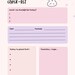 Cute 2 Page Self-reflection Checklist Digital Planner L PDF & JPG L ...
