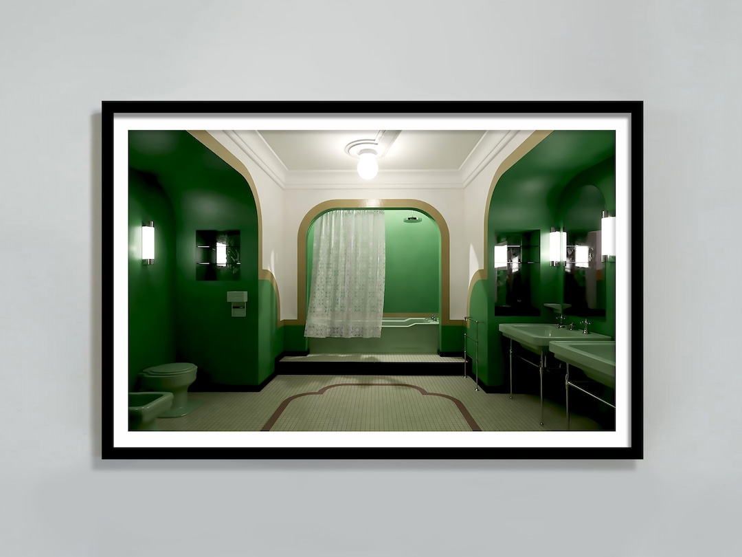 The Shining Bathroom Poster, Vintage Print, Funny Bathroom Wall Art, Tv ...