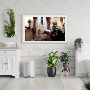 Dumb and Dumber Bathroom Print, Funny Movie Poster, Harry Dunne ...