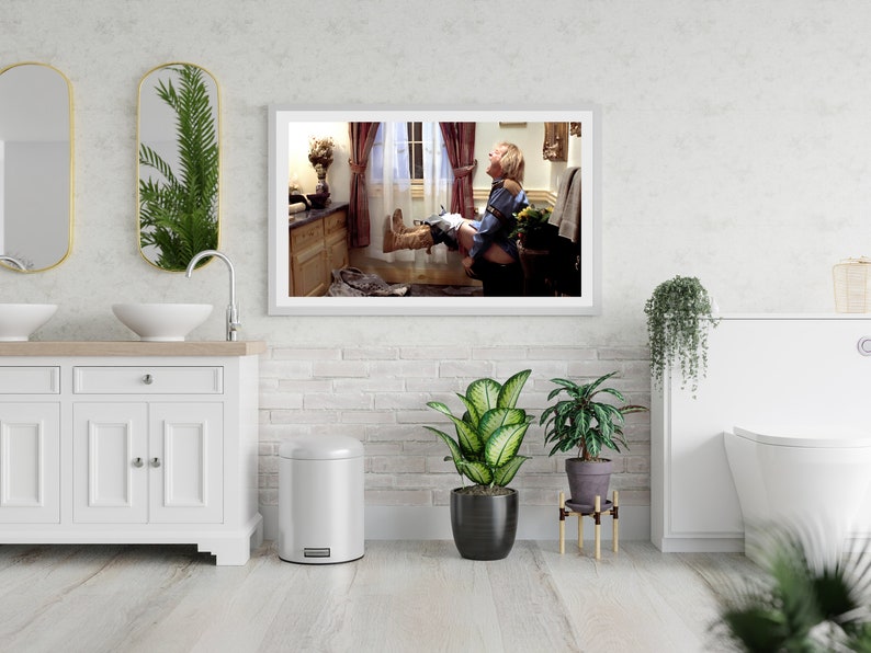 Dumb and Dumber Bathroom Print, Funny Movie Poster, Harry Dunne ...