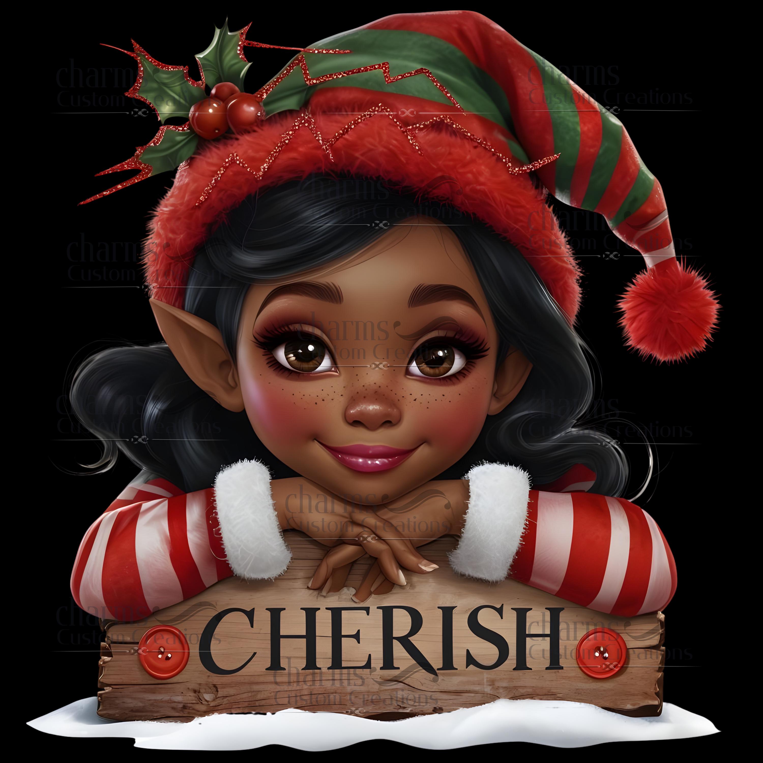 African American Christmas Cherish Elf - Etsy