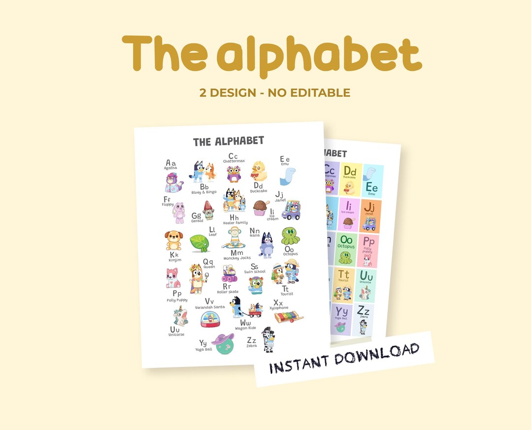 Educational Poster, Homeschool Printables, Classroom Posters, Blue Dog ...