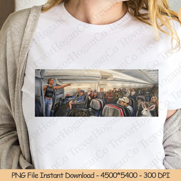 Airplane Lady Freak Out - Etsy