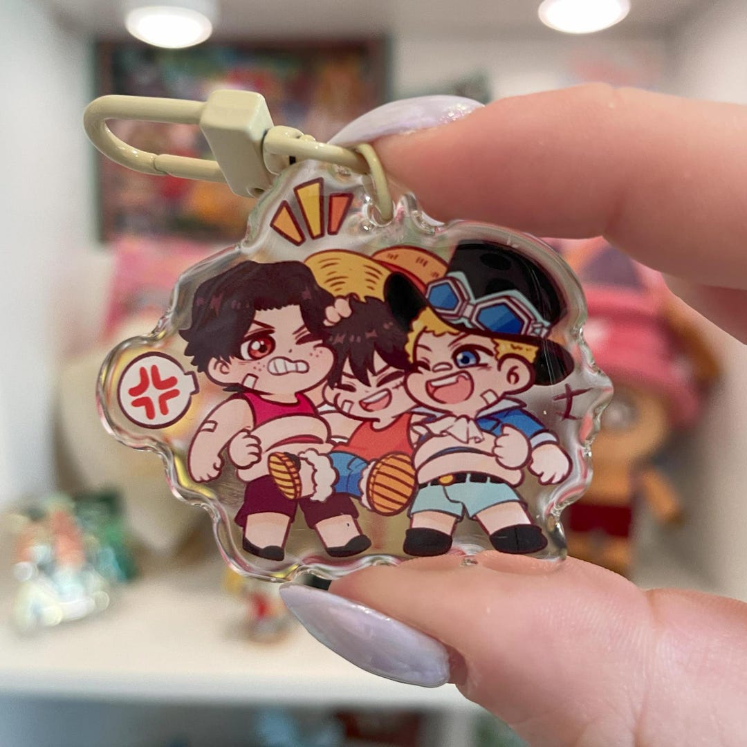 Sake Bros Playdate Keychain pirate Anime Acrylic Epoxy Keychain - Etsy
