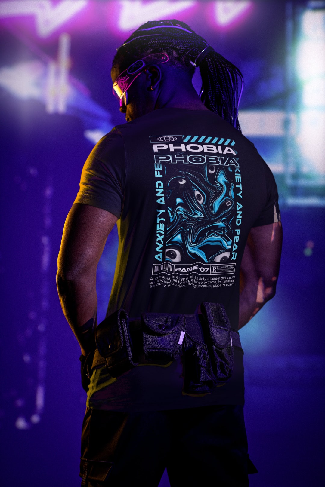 Phobia Anxiety and Fear Vaporwave Shirt Dark Aesthetic Feelings Tee ...