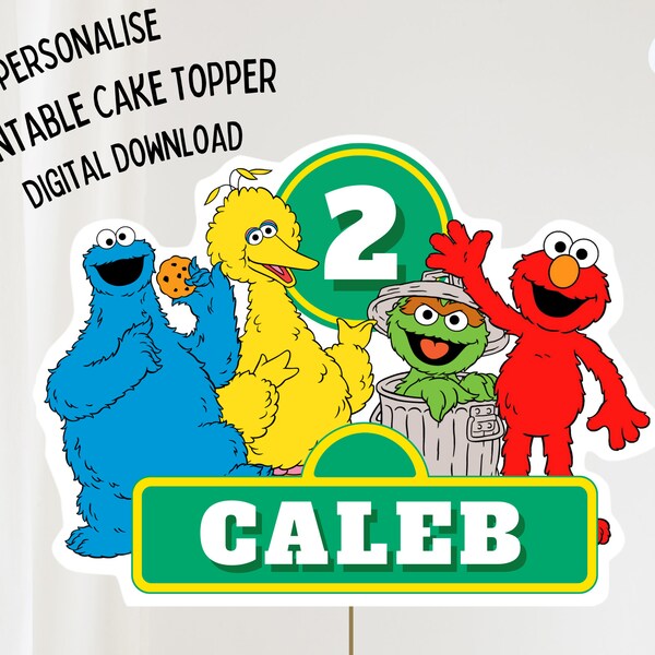 Sesame Street Cake - Etsy