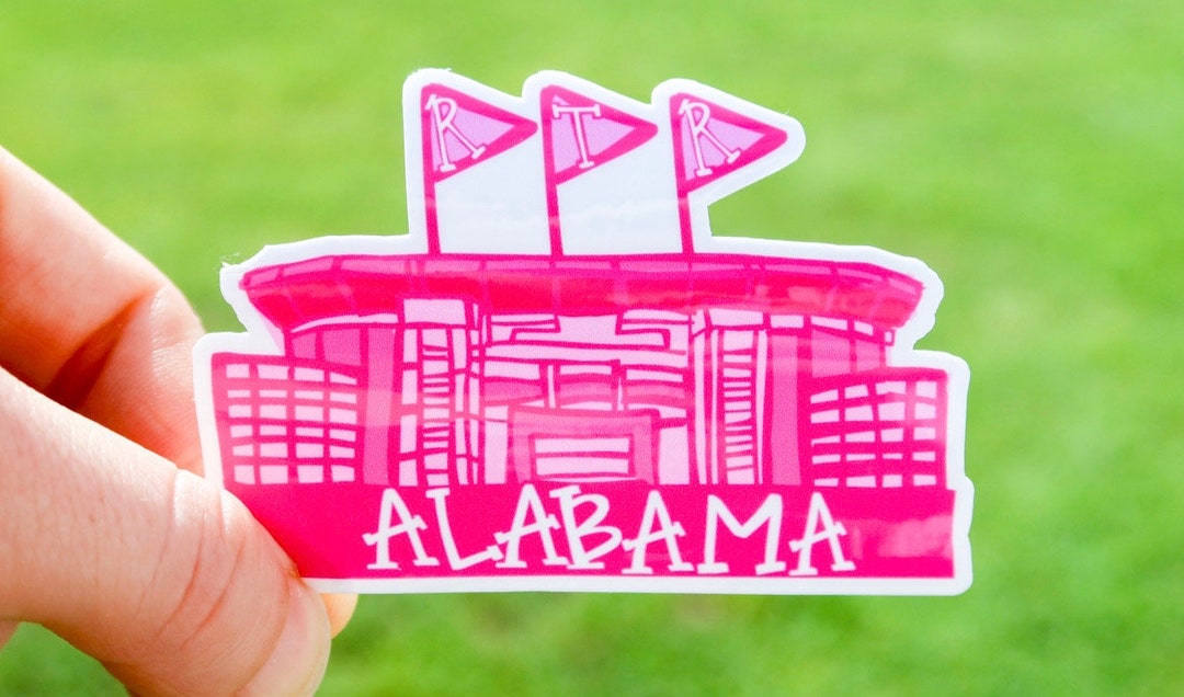 Pink Bryant Denny Stadium Roll Tide Bama 3 Sticker - Etsy