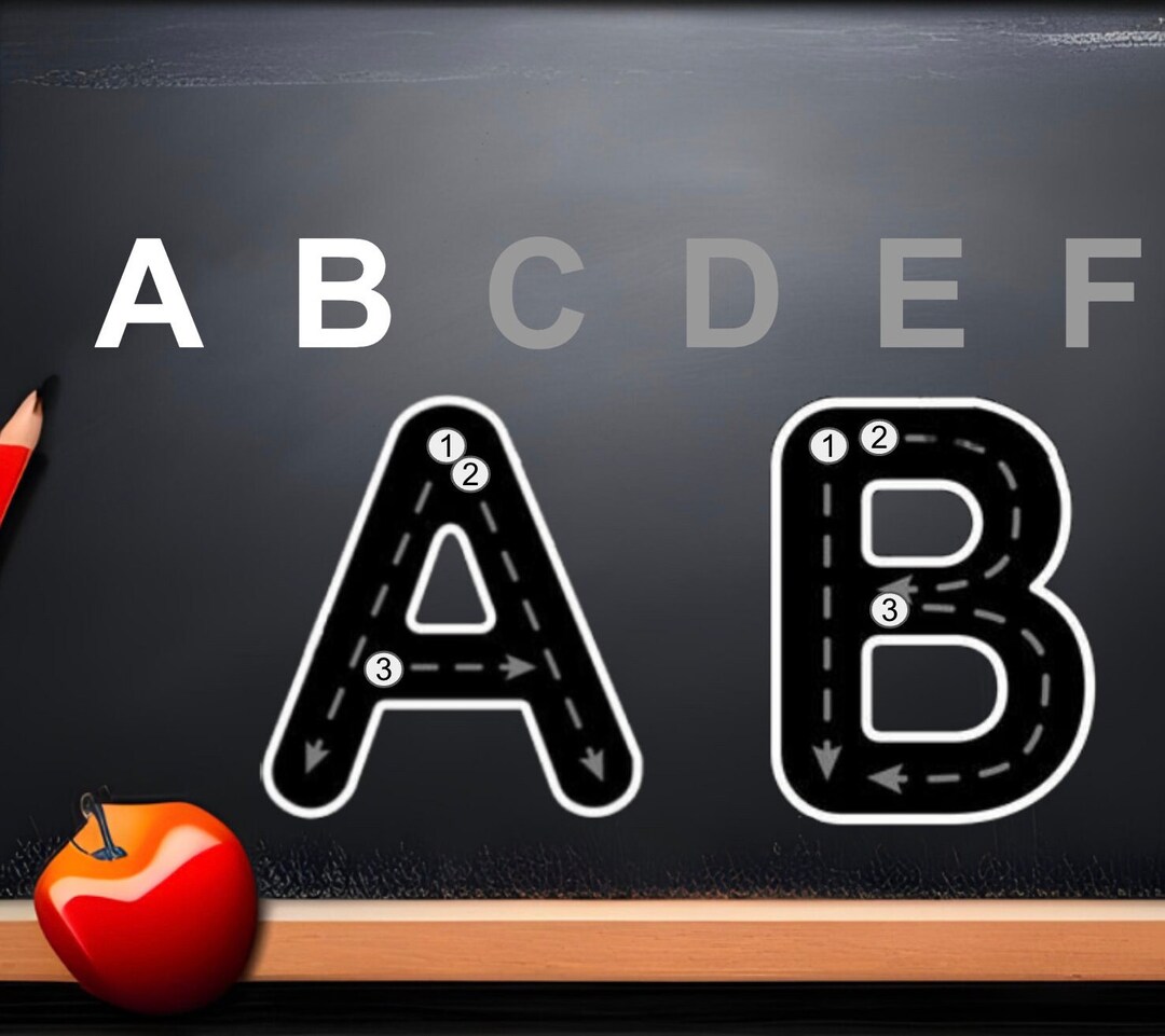 Letters A and B - Learn to Identify, Sound Out, and Write - Etsy