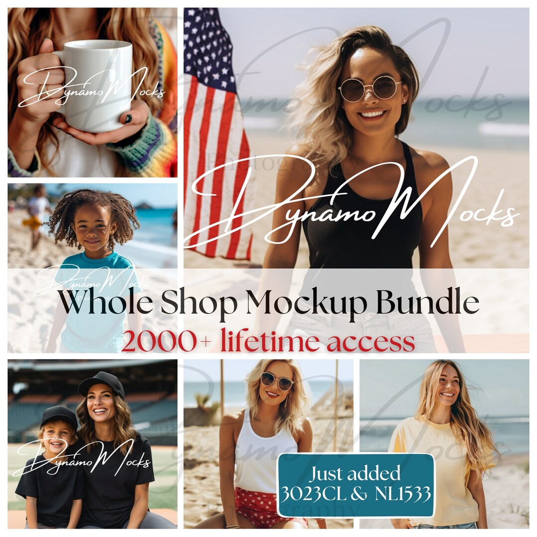 Whole Shop Mockup Bundle, Lifestyle Photography for POD Niches, Male ...