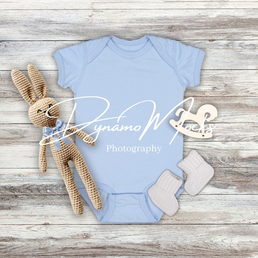 Light Blue Rabbit Skins 4424 Mockup Flat Lay Mockup Baby - Etsy