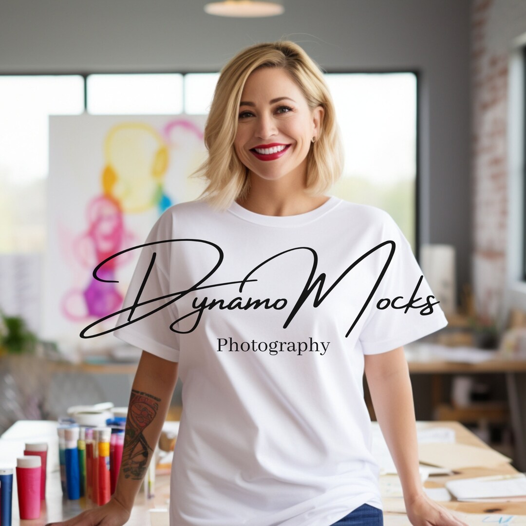 Teacher Mockup | White Bella Canvas 3001 Mockup | School Teacher Female ...