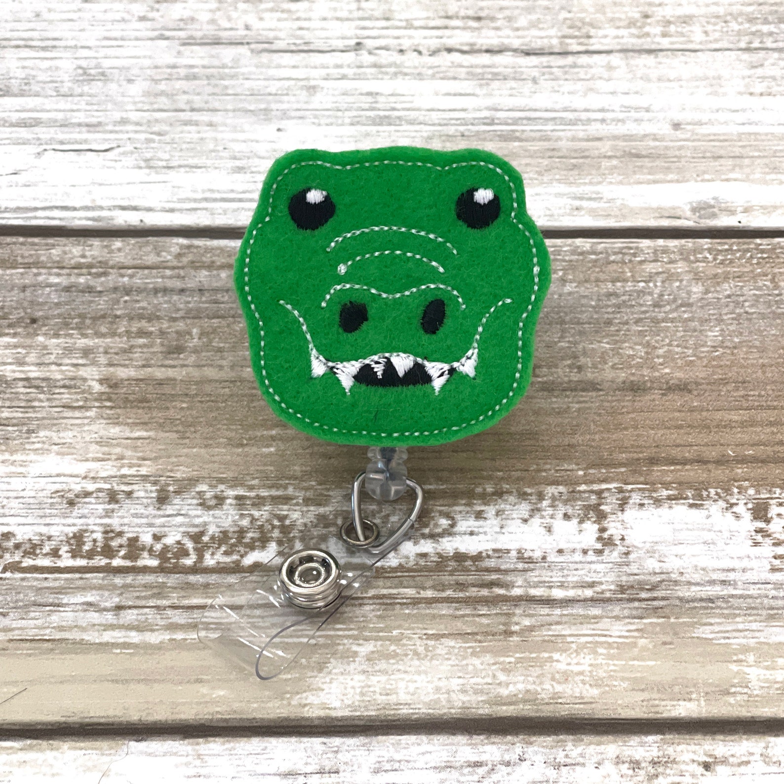 Alligator Feltie | Gator | Swamp | Clip | Bow Add-on | Badge Reel ...