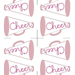 Cheerleader Cone Embroidery File | INSTANT DOWNLOAD | ITH | - Etsy